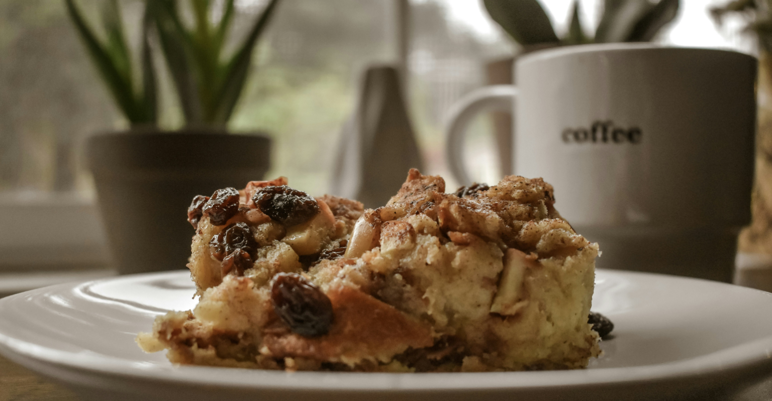 Apple Cherry Bread Pudding - Cherry Central